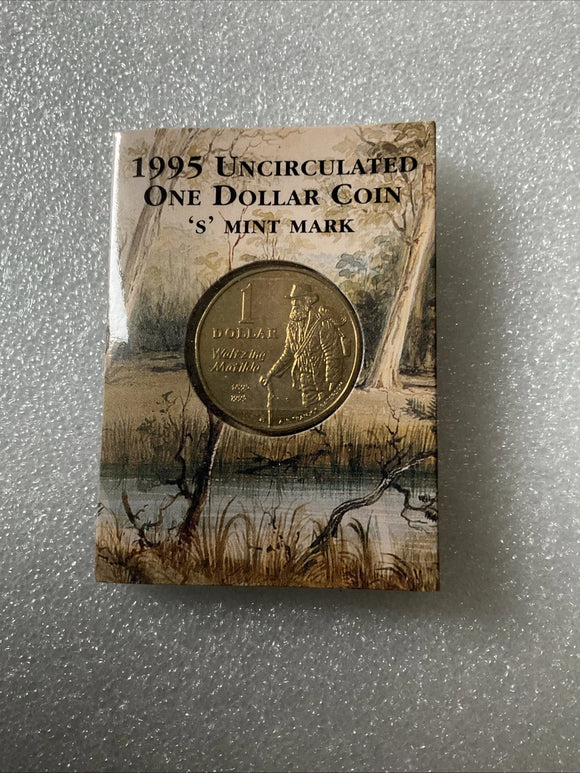 1995 Waltzing Maltida Uncirculated One Dollar Coin 'S' Mint Mark