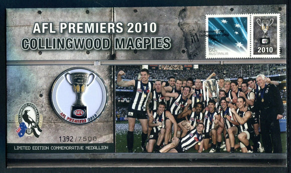 2010 AFL Premiers Collingwood Magpies Limited Edition Commemorative Me