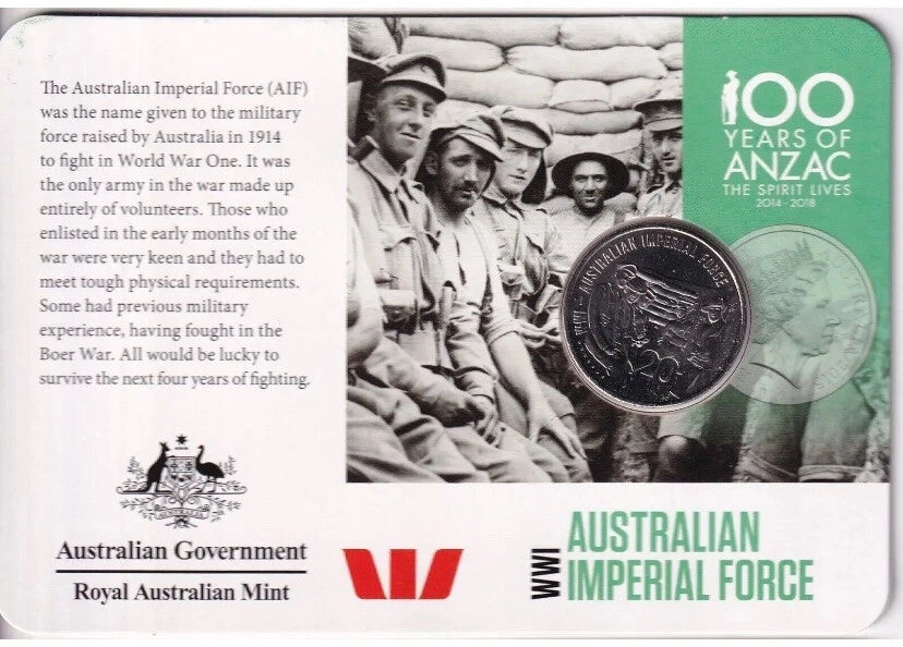 2015 100 Years Of ANZAC WW1 Australian Imperial Force
